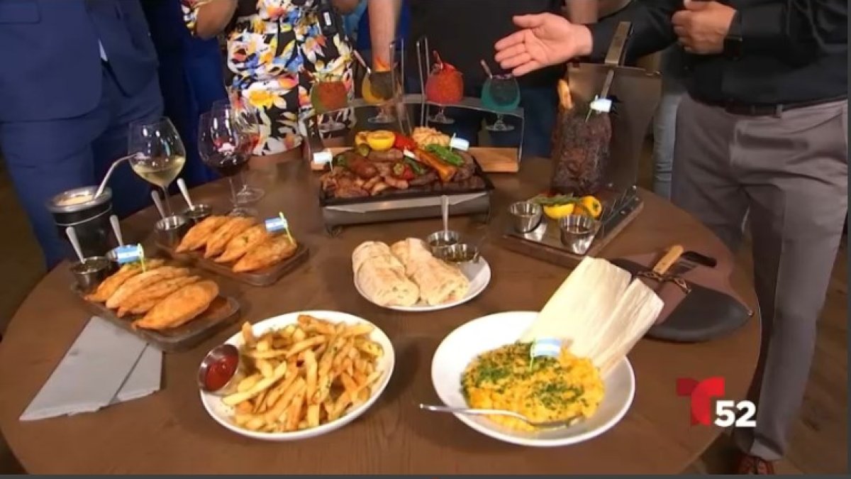 Armida Mier disfrutando de la comida Argentina – Telemundo 52