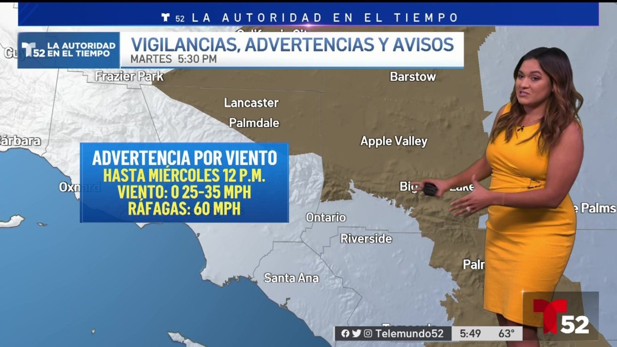 El tiempo con Alondra Anaya – Telemundo 52