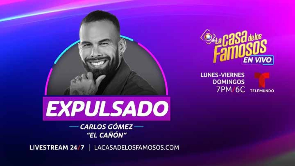 Expulsan a Carlos Gómez de La Casa de los Famosos – Telemundo 52