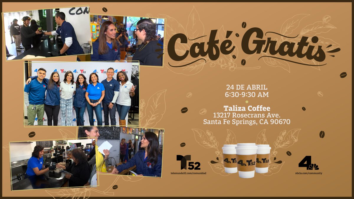 Telemundo 52 y NBC4 Te Invitan a Disfrutar de un Cafecito Gratis ...
