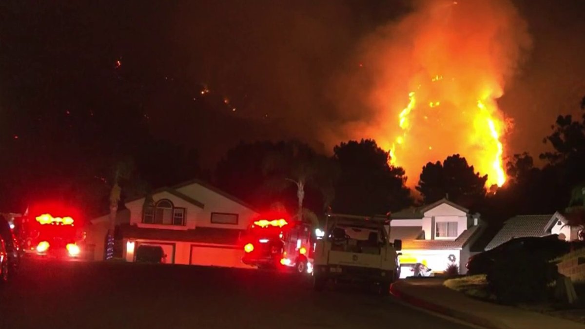 Extensión del incendio Macy en Lake Elsinore – Telemundo 52