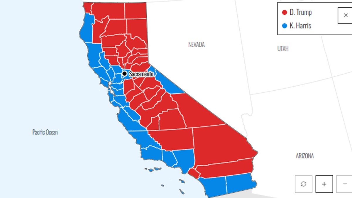 California: cambios del mapa electoral tras elecciones de 2024 ...