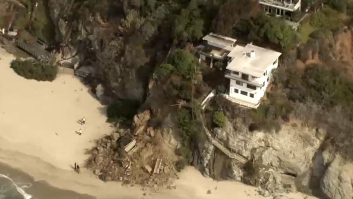 Deslizamiento de tierra y rocas en Laguna Beach causa cierre de playa ...