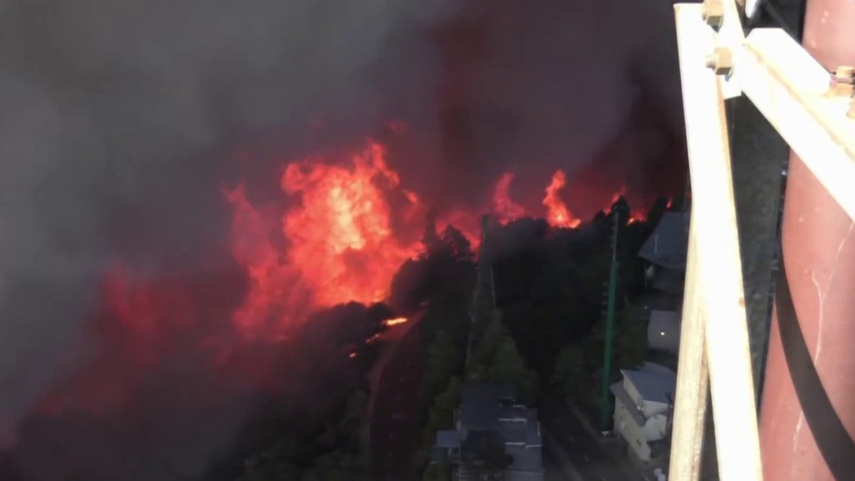 Incendio Eaton se desata cerca de la cima de Mount Wilson – Telemundo 52