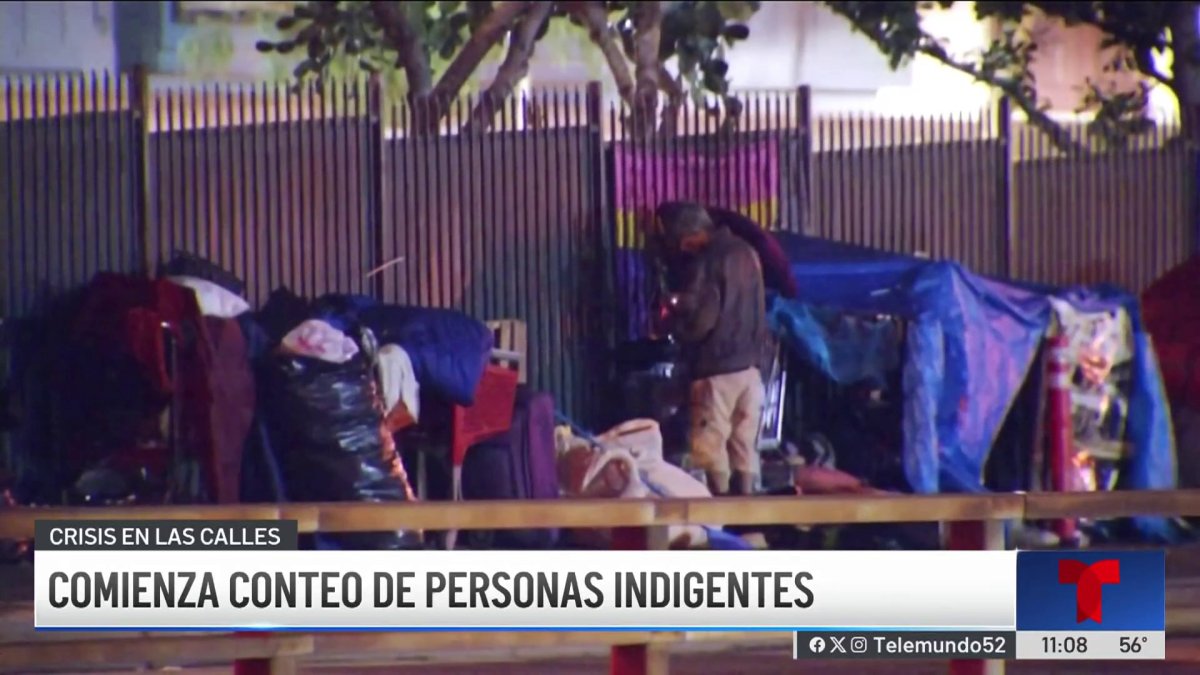 Voluntarios comienzan conteo de personas indigentes – Telemundo 52