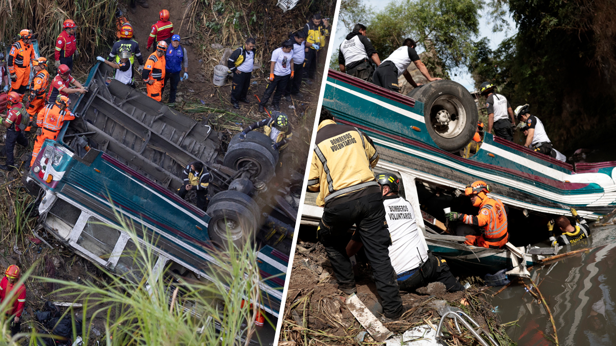 Tragedia en Guatemala tras caer autobús por un puente: lo último ...