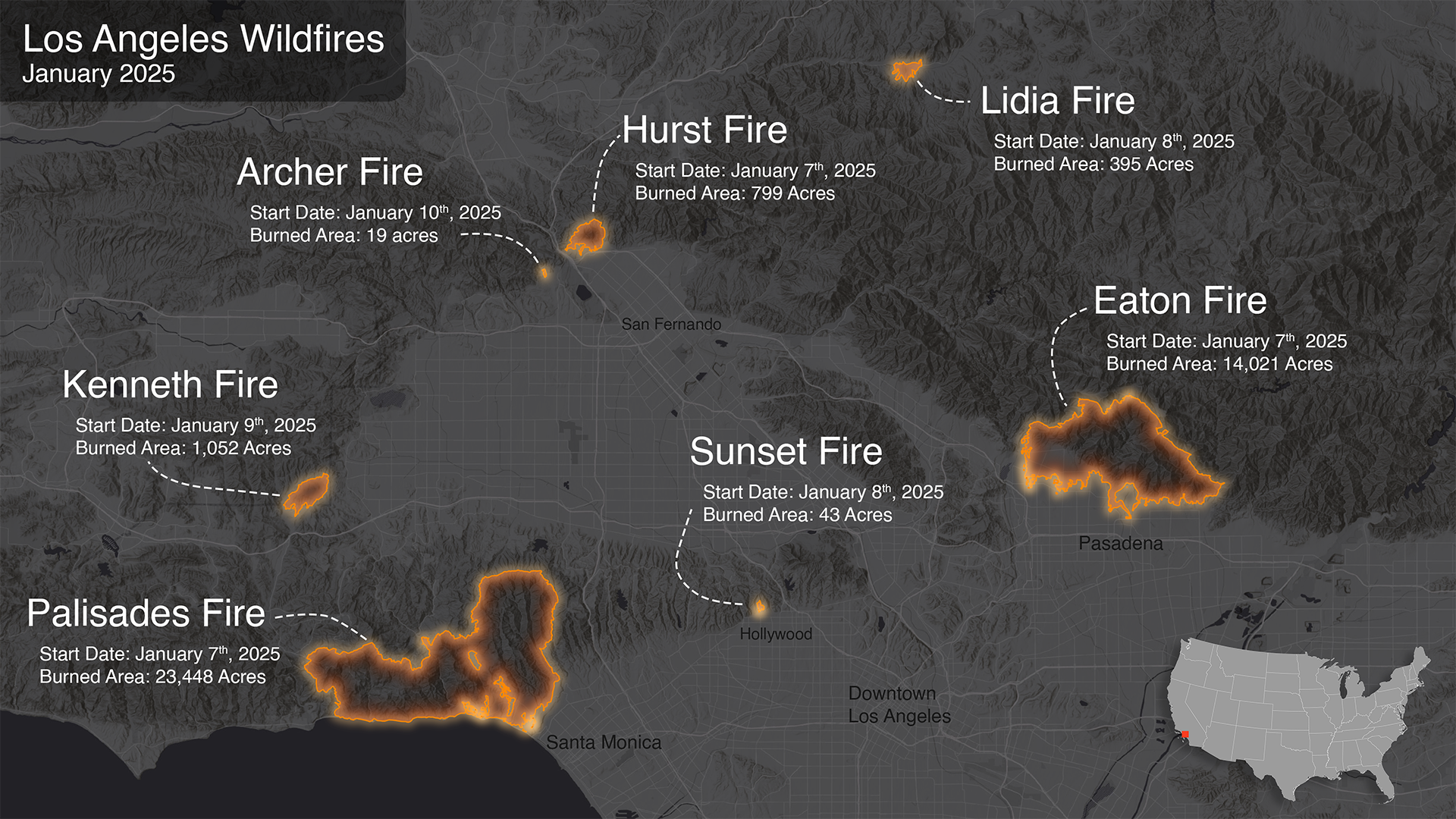 Especial incendios Eaton y Palisades un año después – Telemundo 52