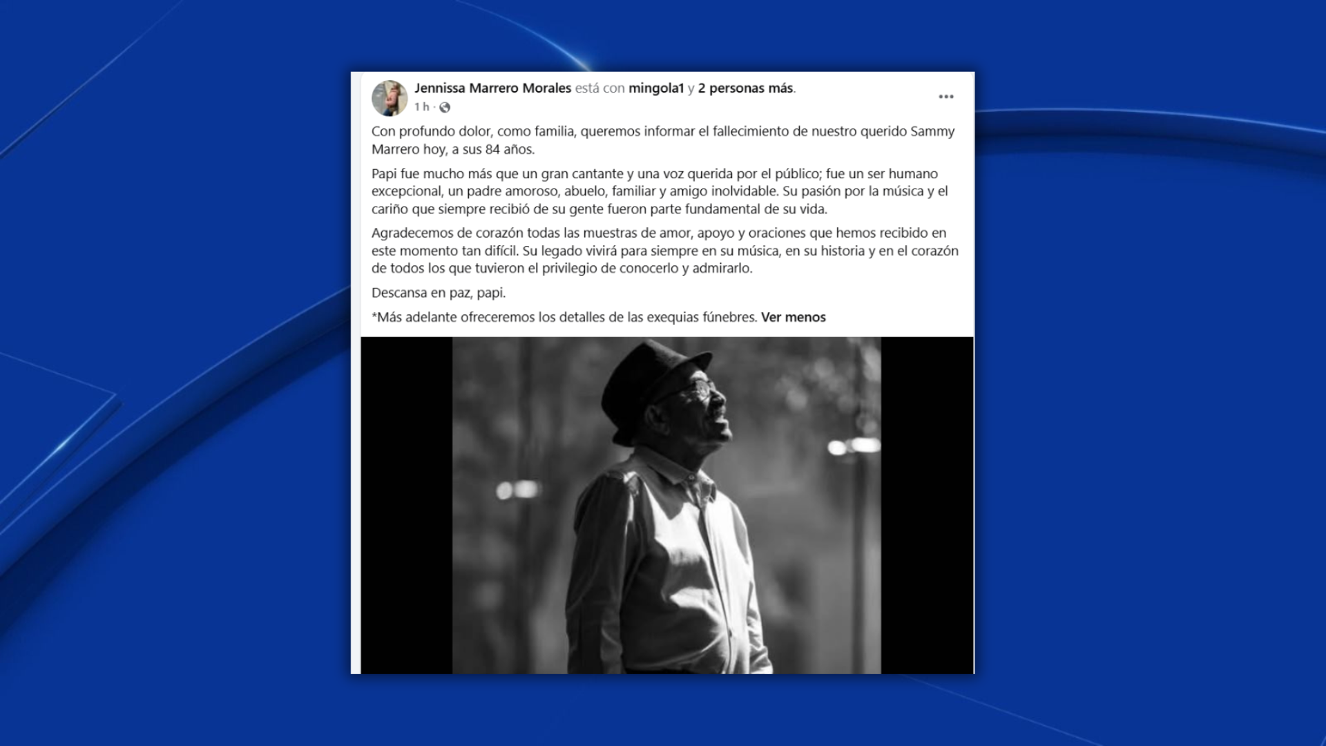 Muere el cantante y sonero puertorriqueño Sammy Marrero – Telemundo 52